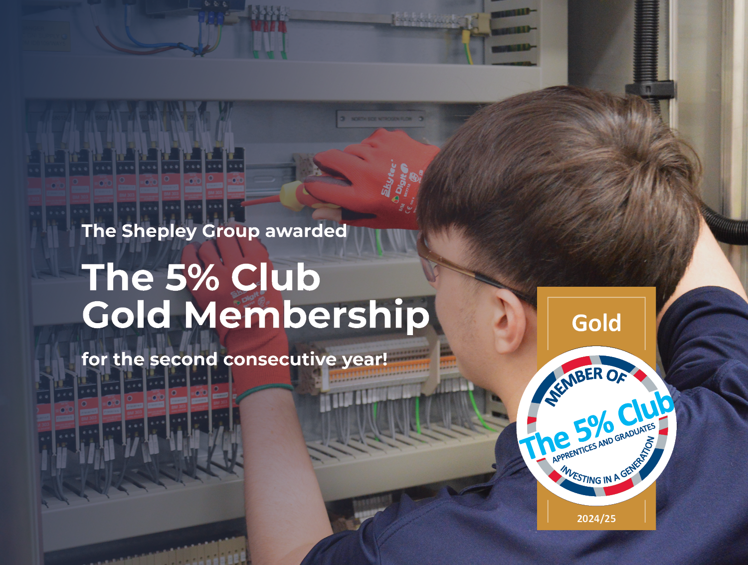 Shepley Group Maintains Gold Membership in The 5% Club - PPS Electrical